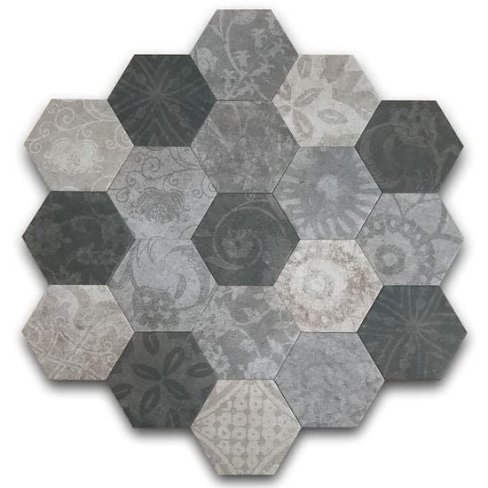 Керамогранит Hexagon Patchword Cold 25x21,6 — купить в Москве ᐉ Интернет-магазин DEKORKERAMIK